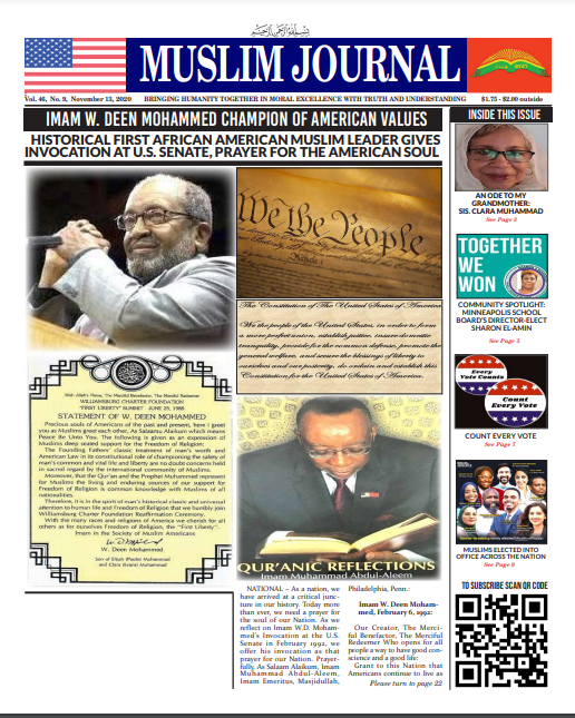 MUSLIM JOURNAL – VOL 46, NO 9, NOVEMBER 13, 2020 | Muslim Journal