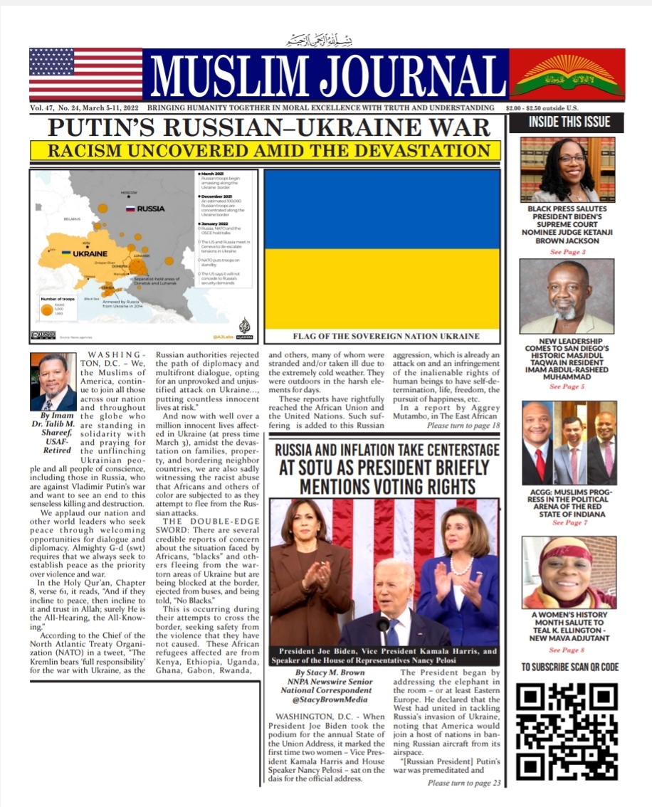 MUSLIM JOURNAL VOL 47 NO 24 MAR 5-11, 2022 - Muslim Journal