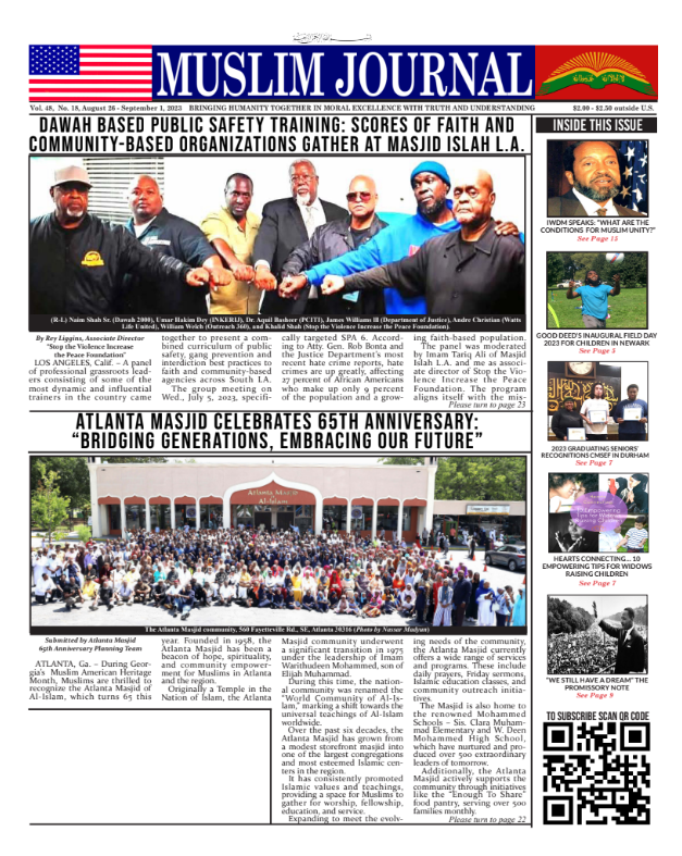 MUSLIM JOURNAL VOL 48 NO 18 AUG 26-SEP 1, 2023 - Muslim Journal