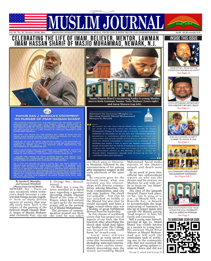 MUSLIM JOURNAL VOL 48 NO 25 JAN 20-26, 2024 - Muslim Journal