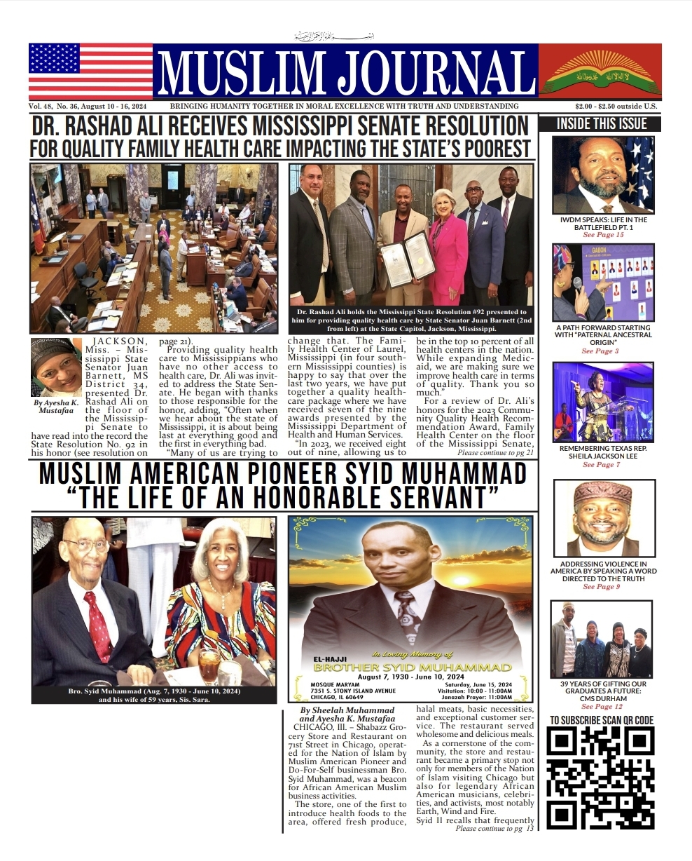 MUSLIM JOURNAL VOL 48, NO 36, AUG 10-16, 2024 - Muslim Journal