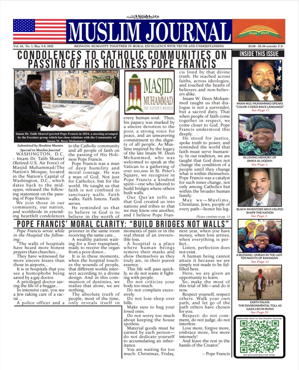 MUSLIM JOURNAL VOL 49, NO 1, May 3-9, 2025 - Muslim Journal